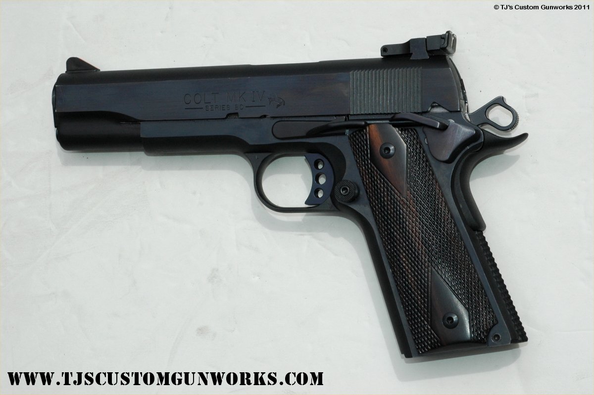Custom High Polished Blue Colt 1911 Target