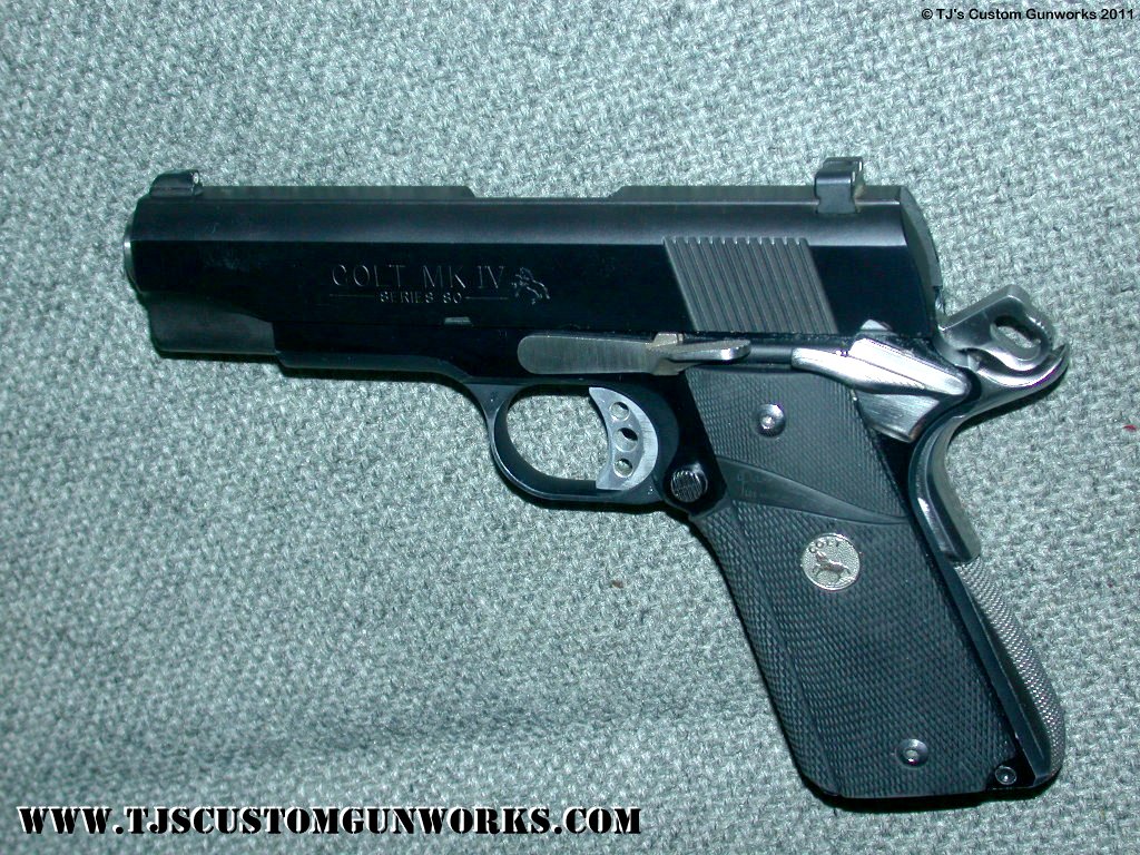 Custom 1911 Colt Combat Commander With Ambidextrous Slide Catches ...