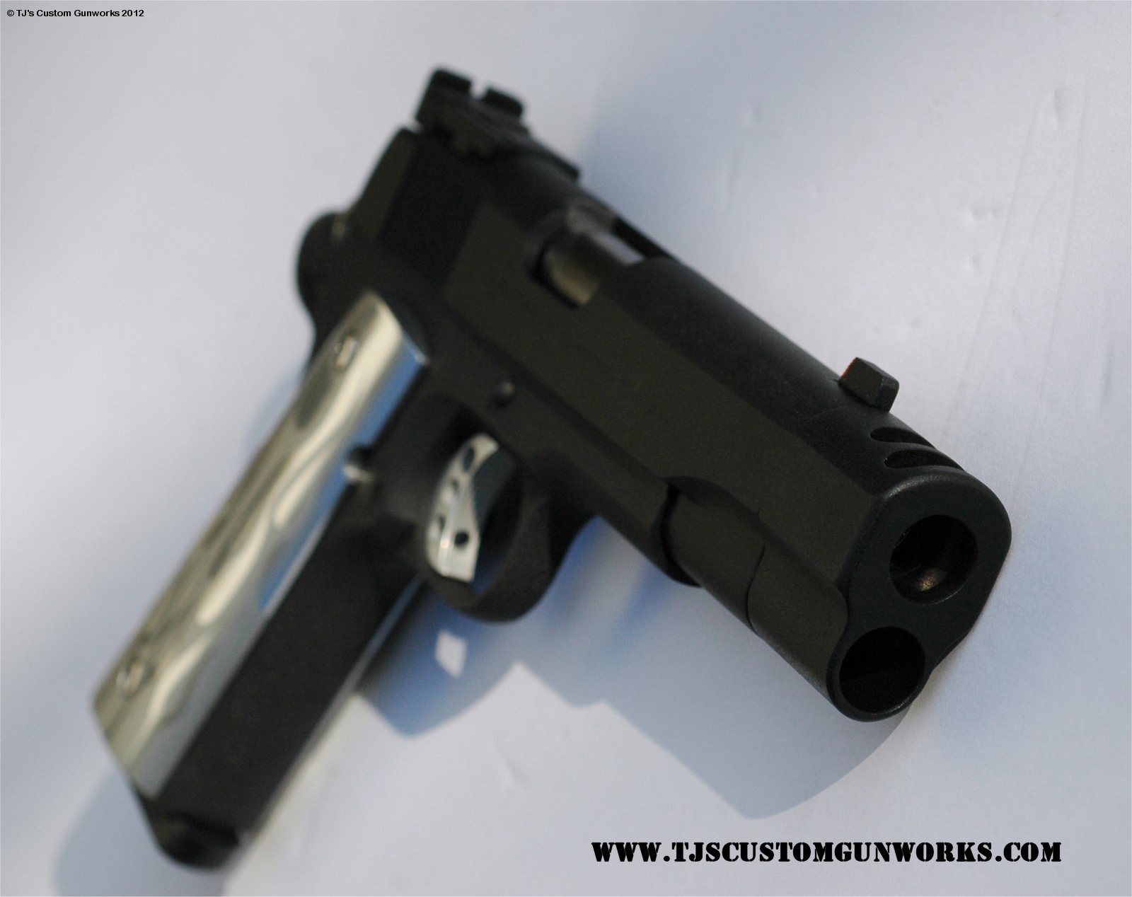 Custom Black Teflon Colt Commander w/2 Port Compensator