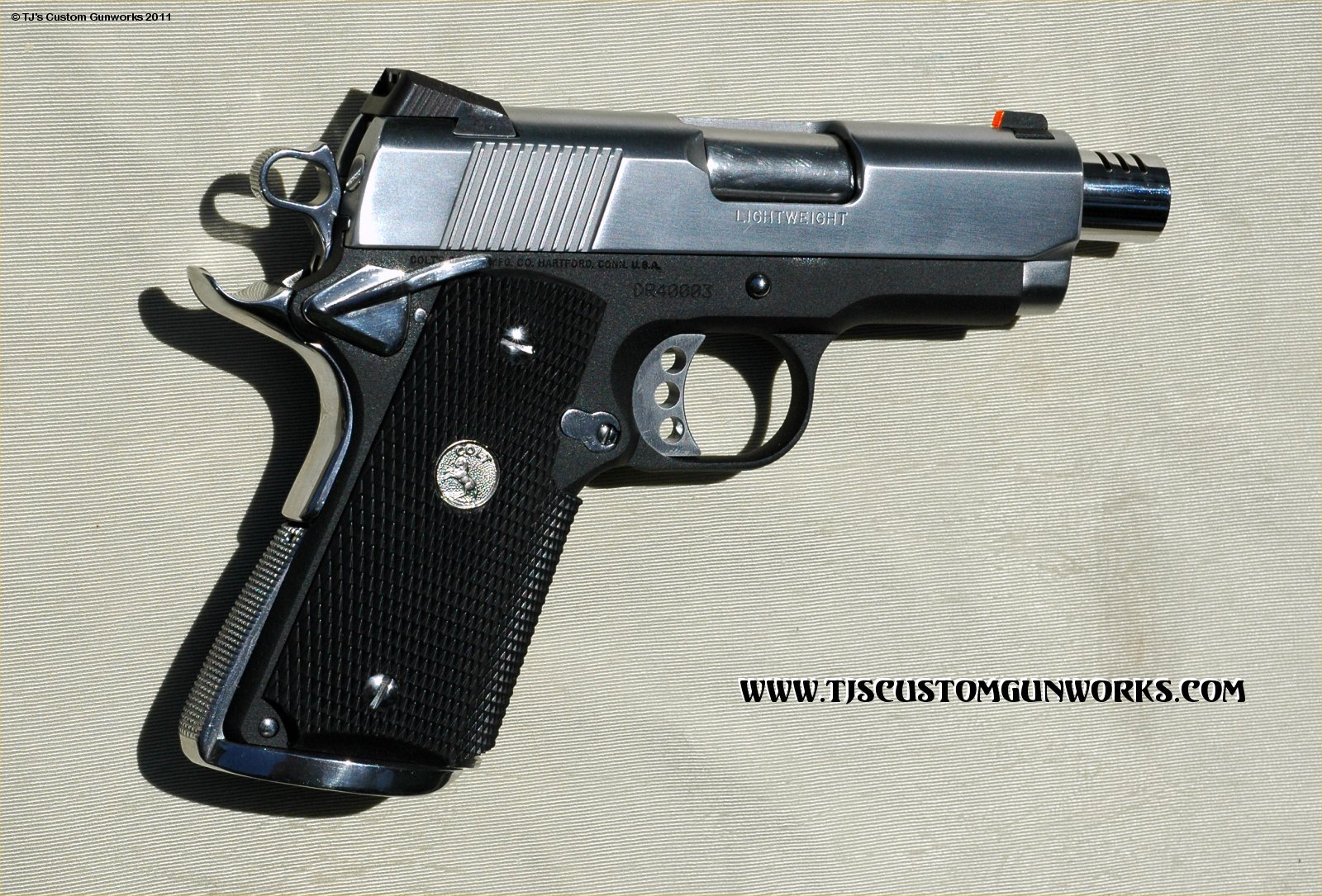 Custom Matching Pair Of Colt Defender Series 90 Two-Tone .45's