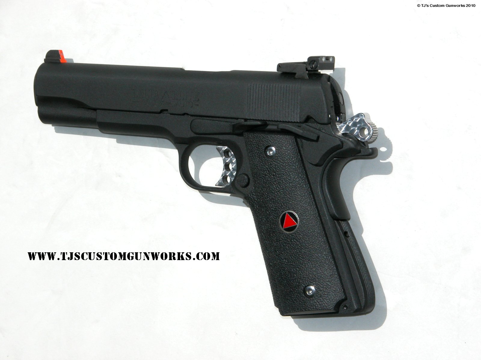 Custom Black Teflon Colt Delta Elite 10mm Ambidextrous