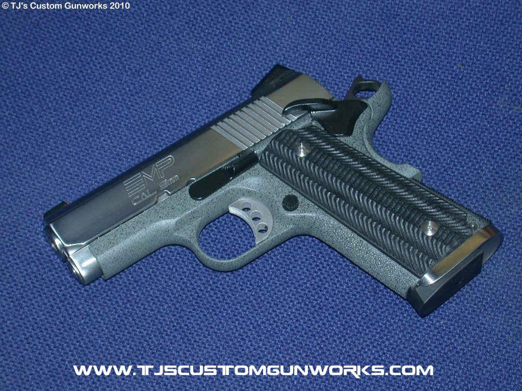 Custom Stainless Springfield Armory EMP 1911 9mm Grey Duracoat