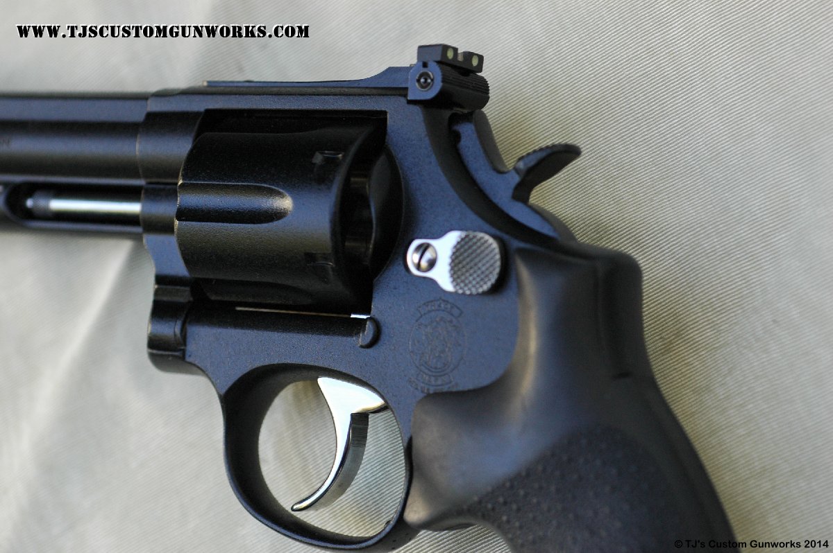 Custom Black Teflon Smith & Wesson Model 686 Combat Revolver