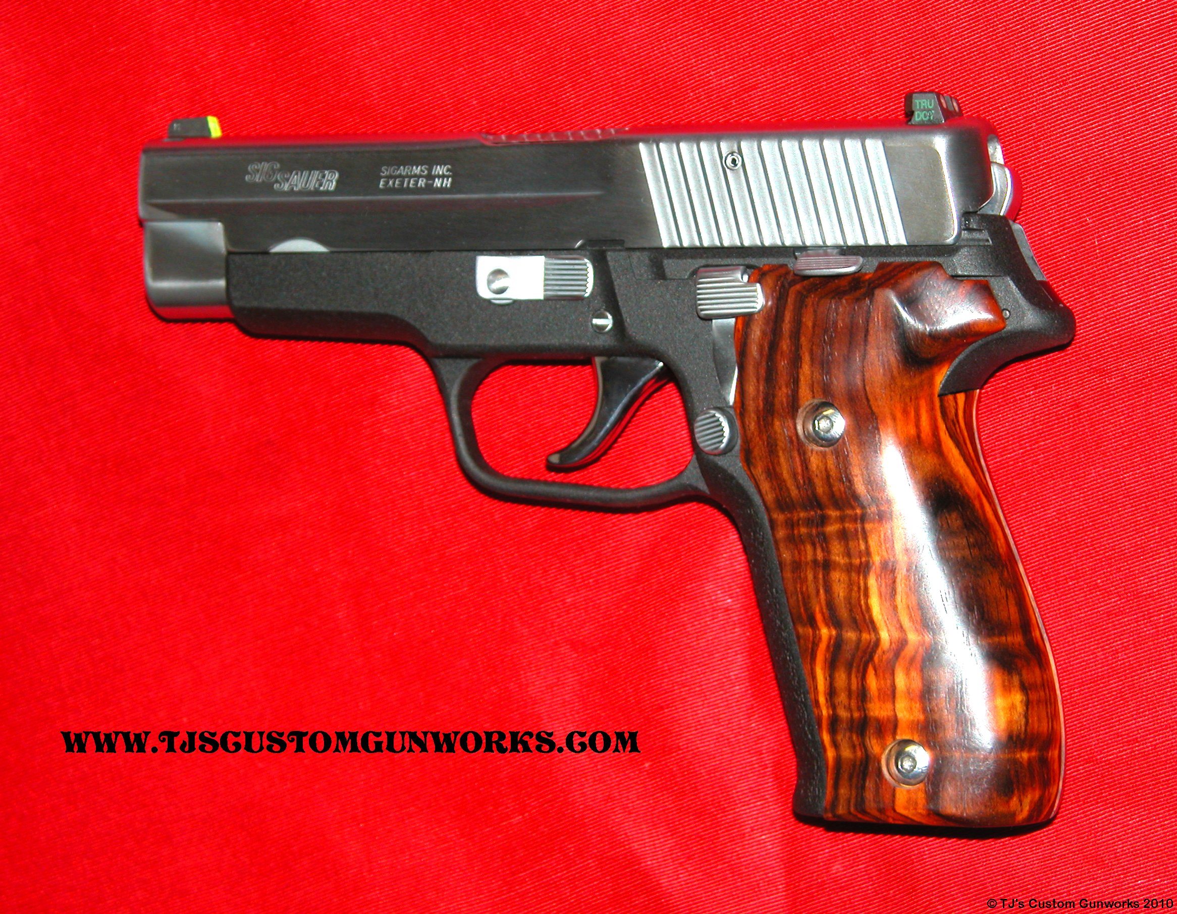 Custom Sig Sauer P226 2-Tone & Presentation Cocobolo Grips